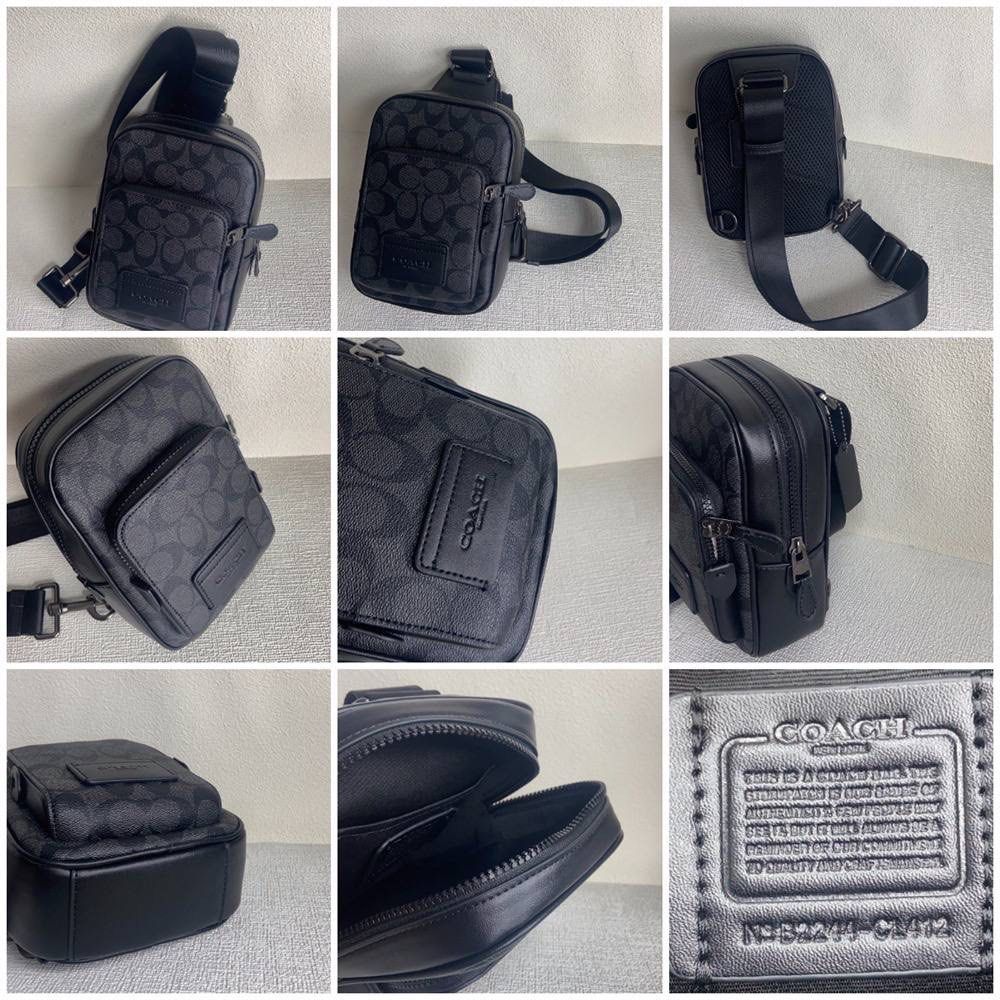 Coach men track pack 14 crossbody sling bag, Men's Fashion, Bags, Sling ...