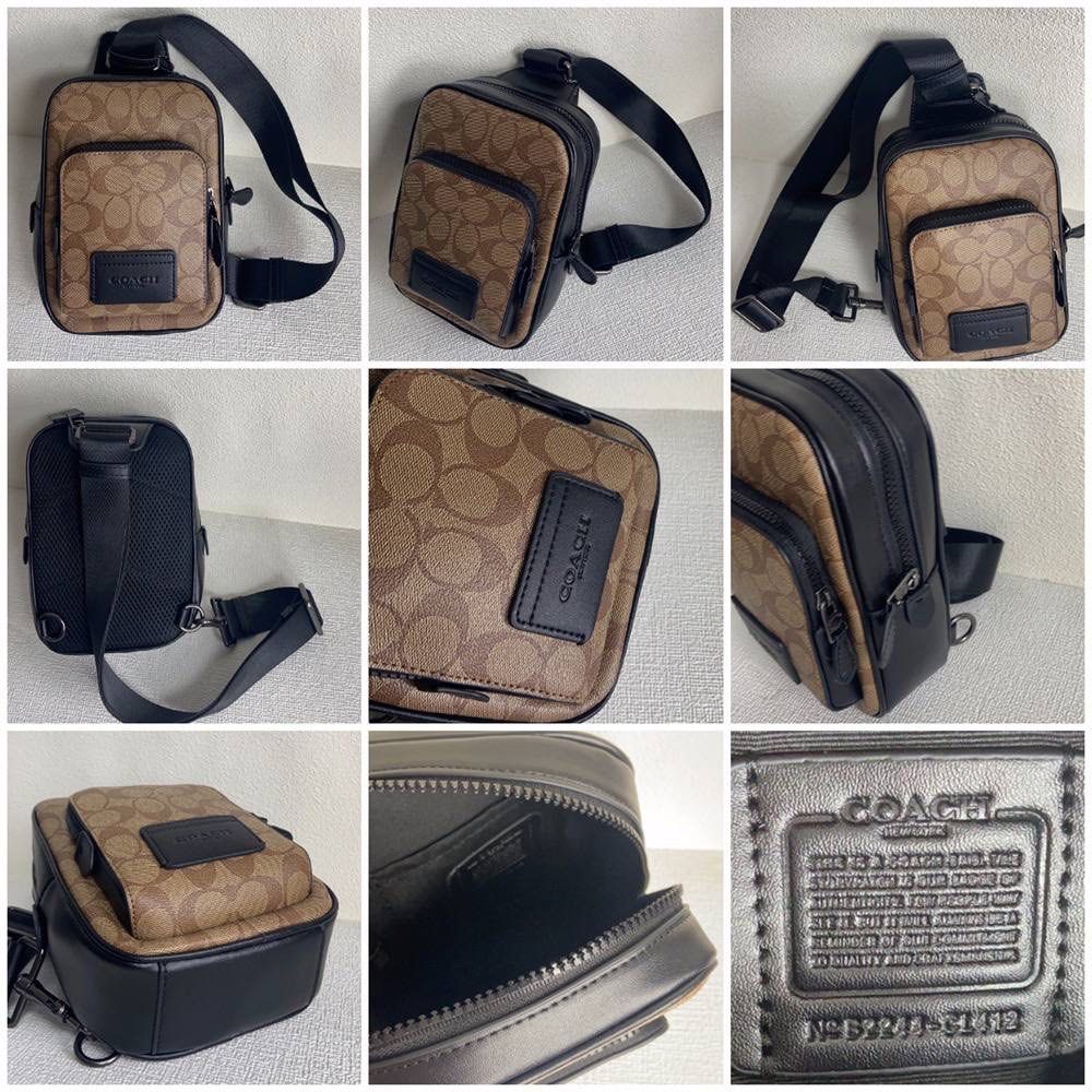 Coach men track pack 14 crossbody sling bag, Men's Fashion, Bags, Sling ...