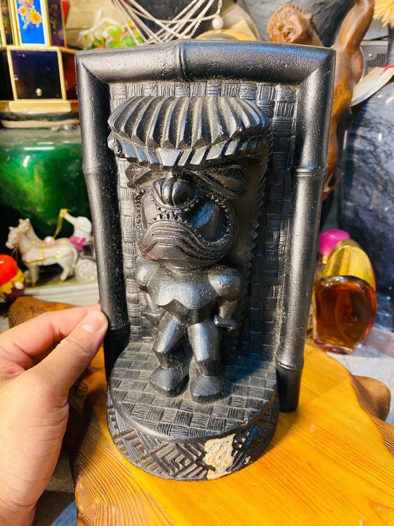 CoCo Joe's Vintage Hawaiian Lava Black Coral TIKI A Pair Book End 68 ...