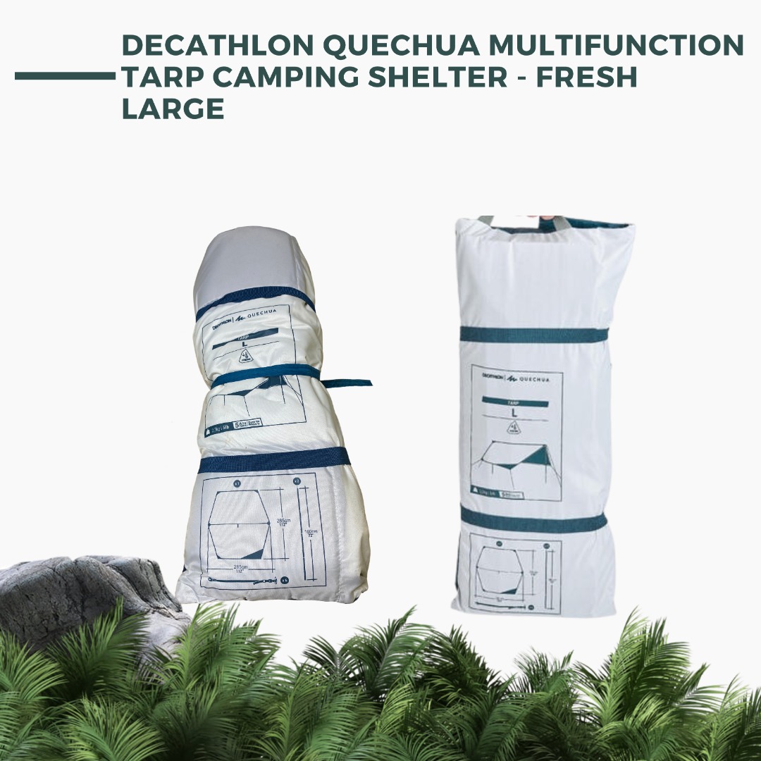 Decathlon Quechua MULTIFUNCTION TARP CAMPING SHELTER - FRESH LARGE ...