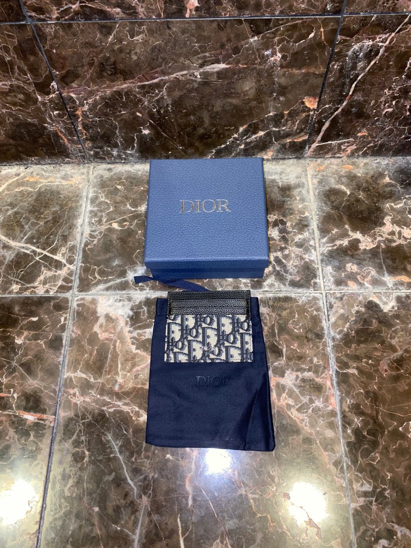 Dior card holder / dior wallet, Luxury, Bags & Wallets on Carousell