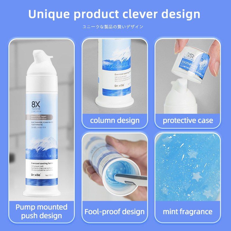 Dr Ville Teeth Whitening Toothpaste Niacinamide Tooth Paste Pump Type ...