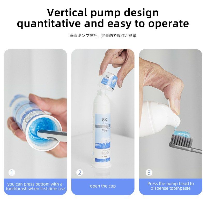 Dr Ville Teeth Whitening Toothpaste Niacinamide Tooth Paste Pump Type ...