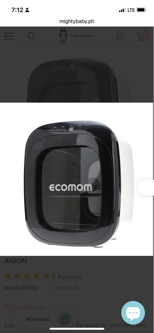 Ecomom 100 Dual UV with Free Hegen Bottles, Babies & Kids, Baby Nursery ...