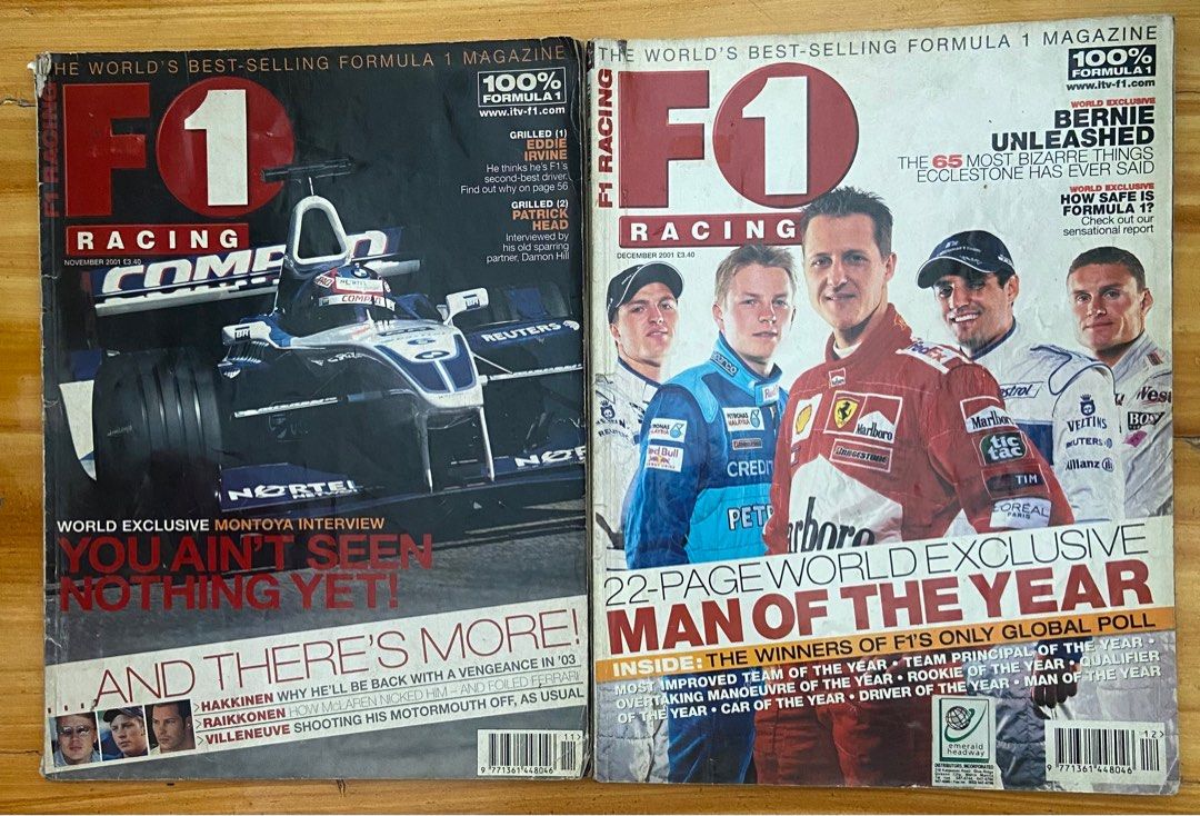 FS: Classic F1 Magazine November December 2001 Issue All Pages Intact ...