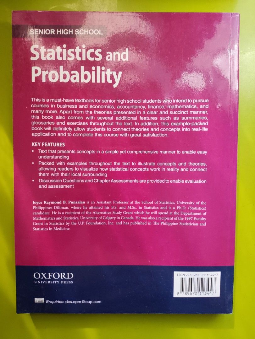 Statistics and Probability (STI Senior High School Books), Hobbies ...