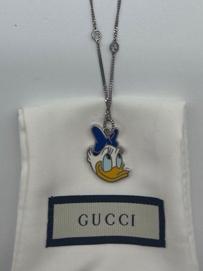 Gucci x Disney Daisy Duck Necklace, Luxury, Accessories on Carousell