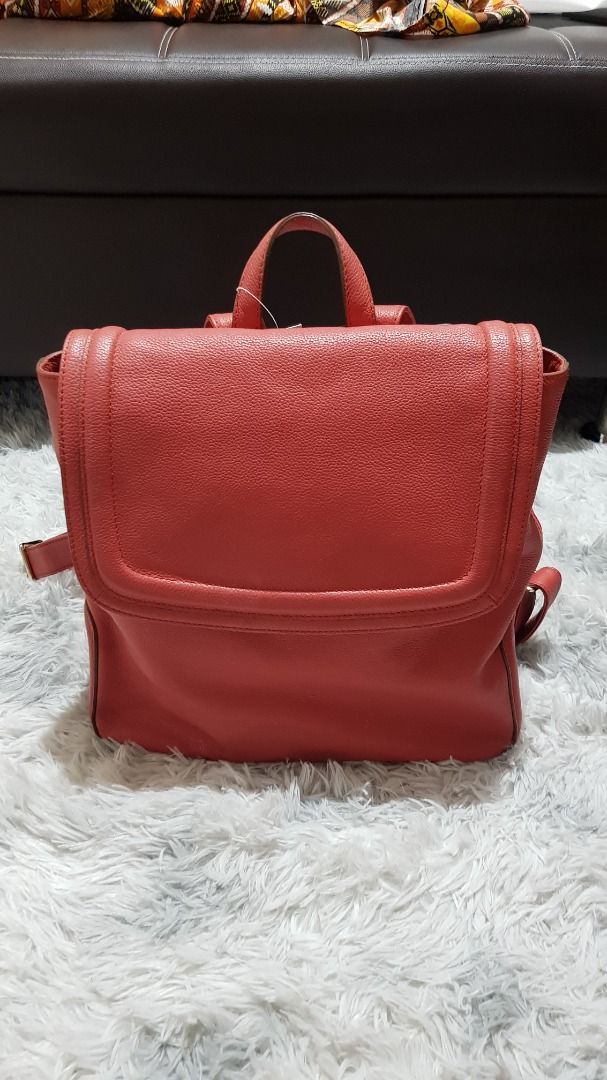 Hazzys Leather Backpack, Women's Fashion, Bags & Wallets, Backpacks on ...