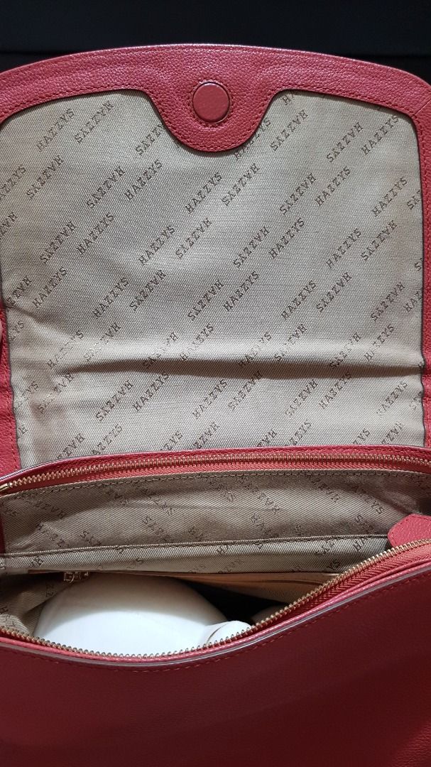 Hazzys Leather Backpack, Women's Fashion, Bags & Wallets, Backpacks on ...