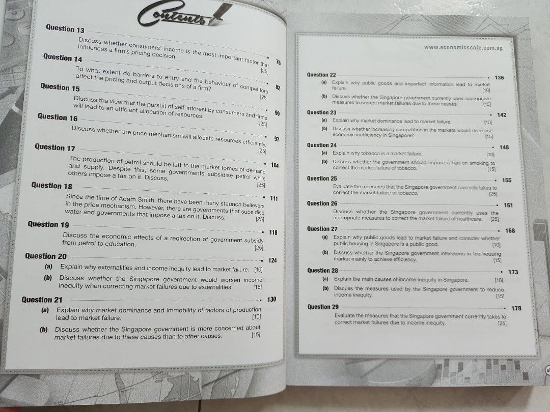 JC Economics Model Essays - Economics Cafe 3rd Edition * A Level Econs ...