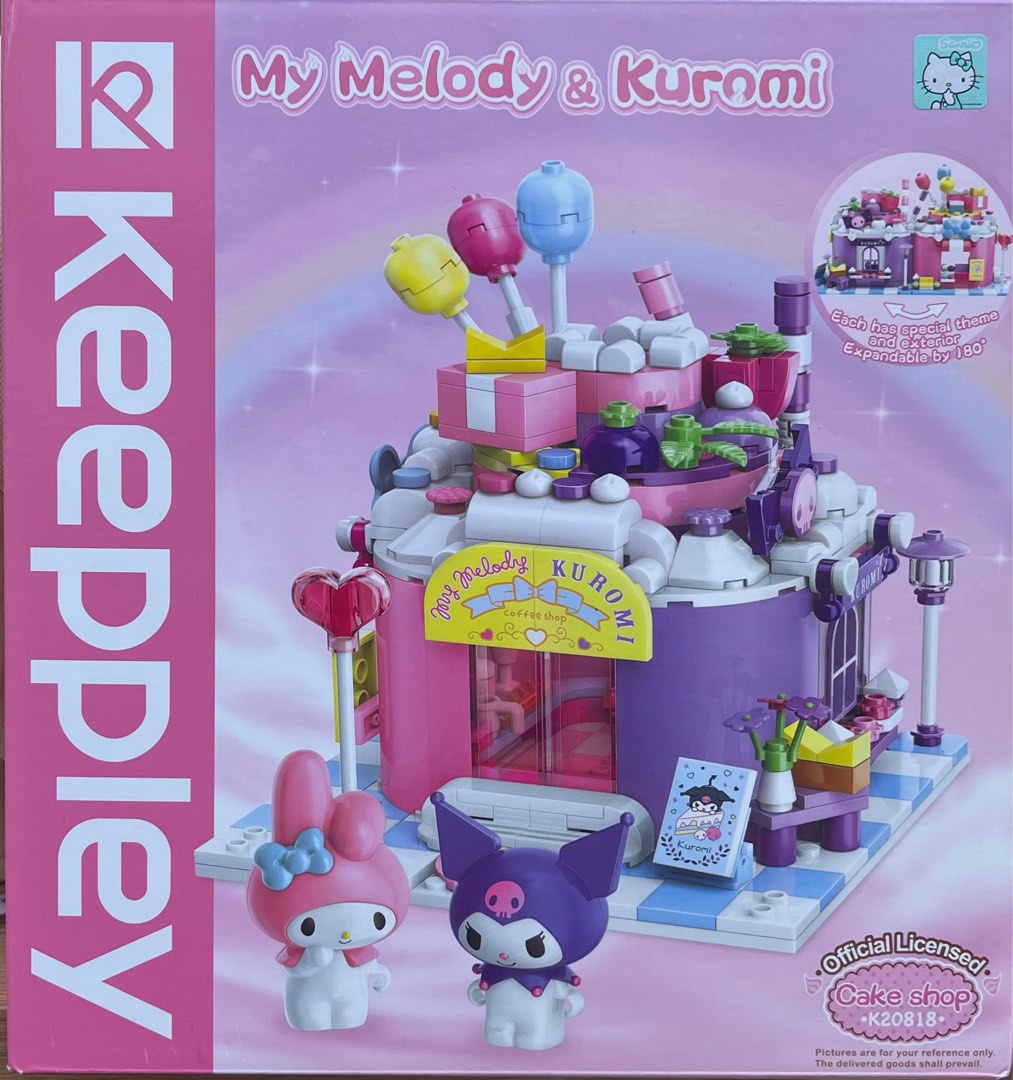 Kuromi and my melody Lego, 興趣及遊戲, 玩具 & 遊戲類 - Carousell