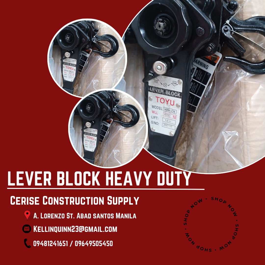 Lever Block Heavy Duty, Commercial & Industrial, Construction Tools ...