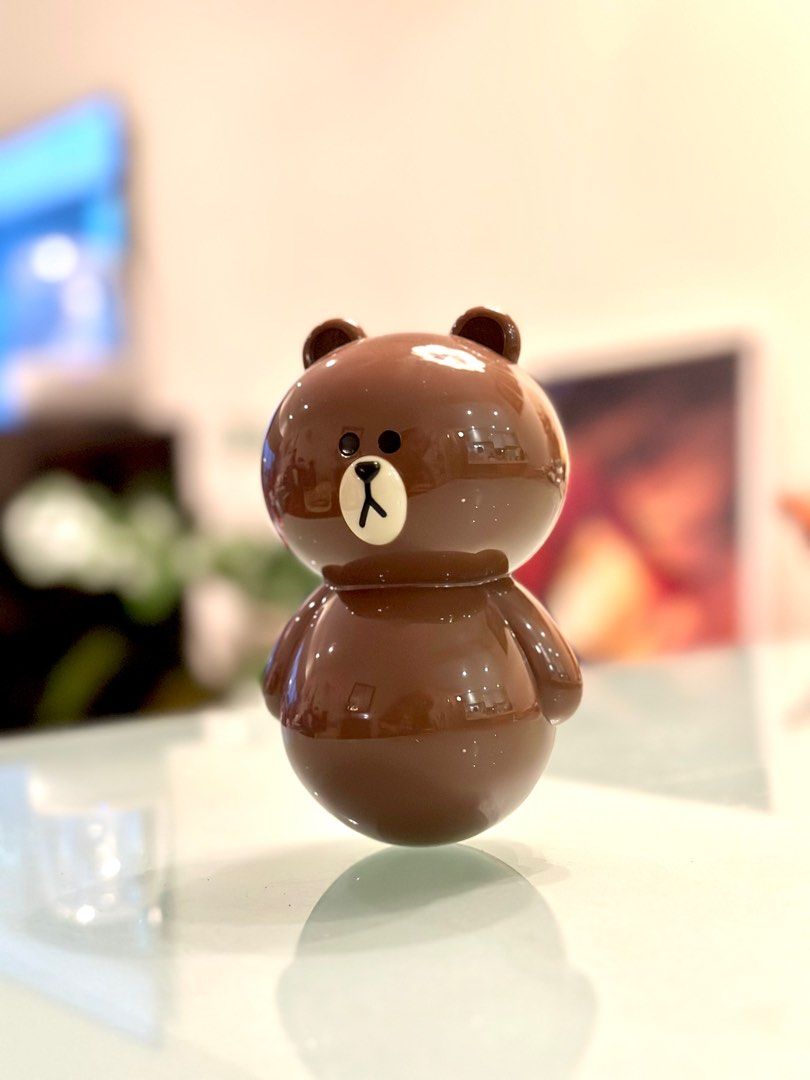Line friends Roly Poly Chime toy不倒翁, 興趣及遊戲, 玩具 & 遊戲類 - Carousell