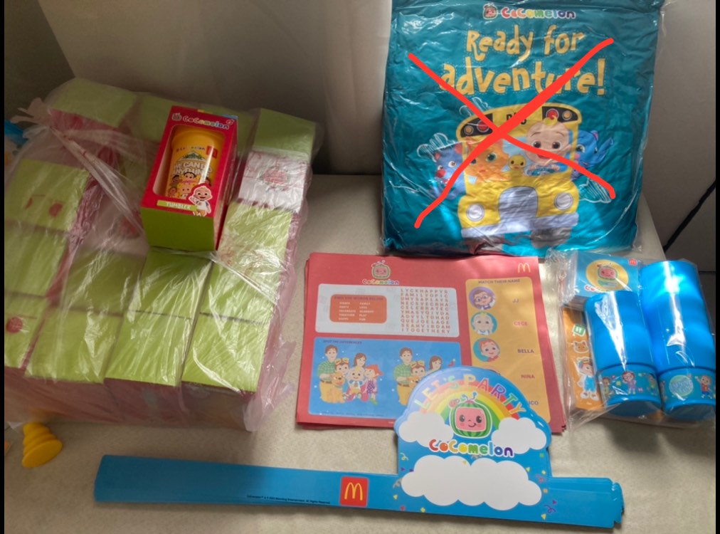 McDo Cocomelon Party Set, Babies & Kids, Nursing & Feeding, Weaning ...