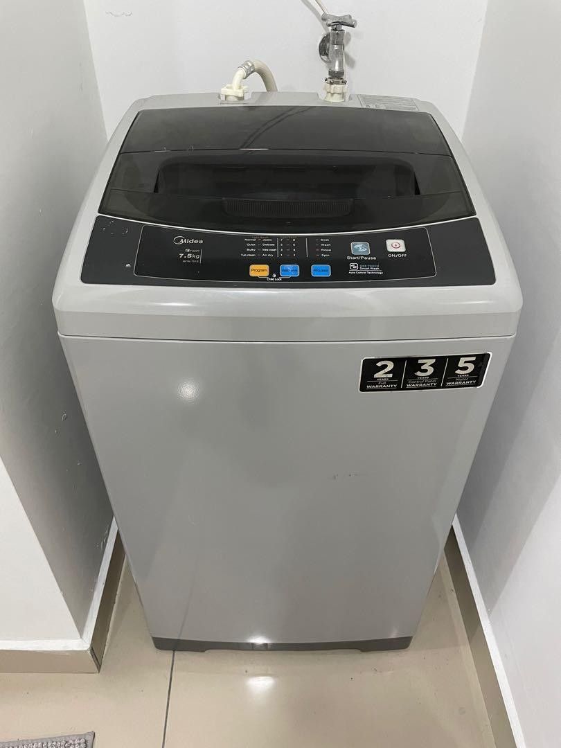 Midea Washing Machine 7.5kg Ansuran dengan Kedai, TV & Home Appliances ...
