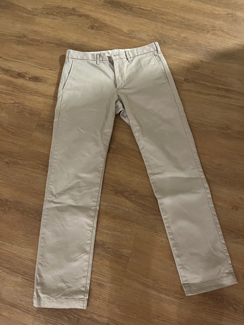 Muji Slim Fit Chinos, Men's Fashion, Bottoms, Chinos on Carousell
