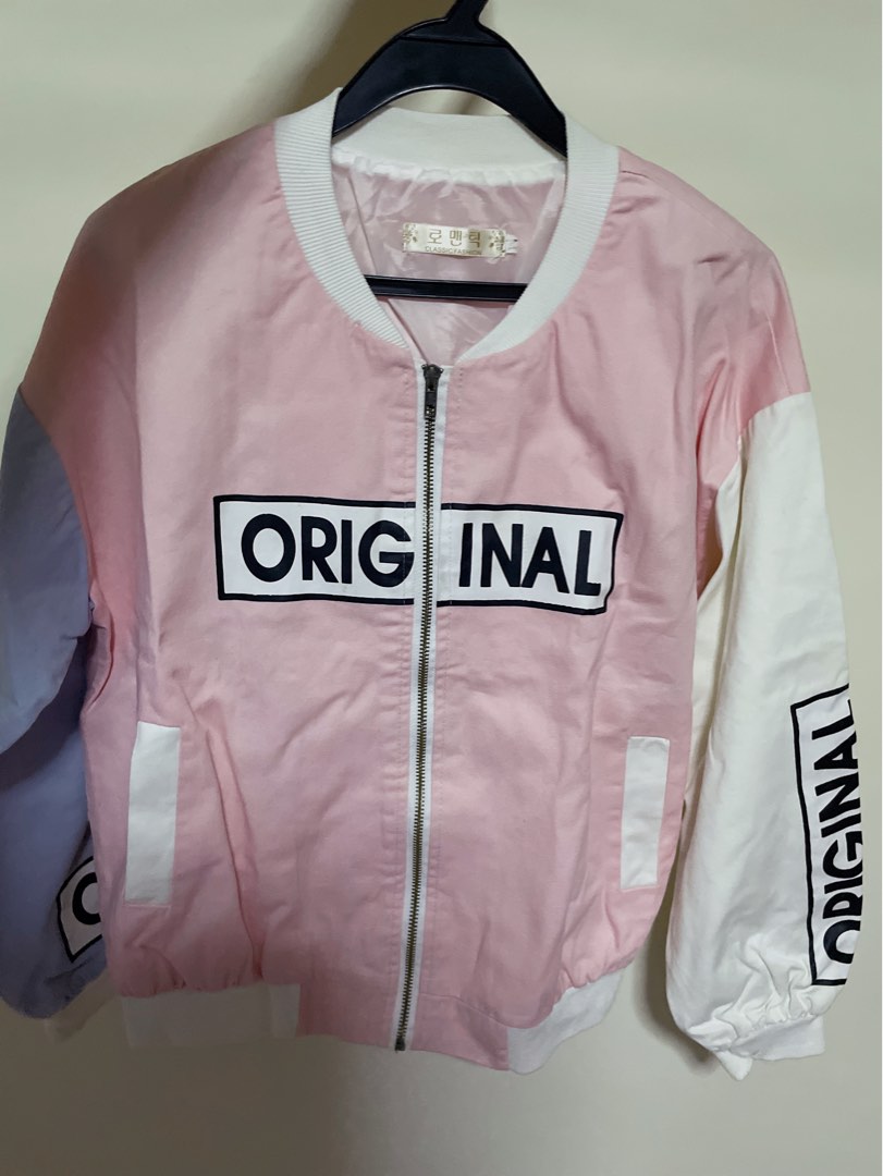 Pastel Varsity Jacket, Women's Fashion, Coats, Jackets and Outerwear on ...