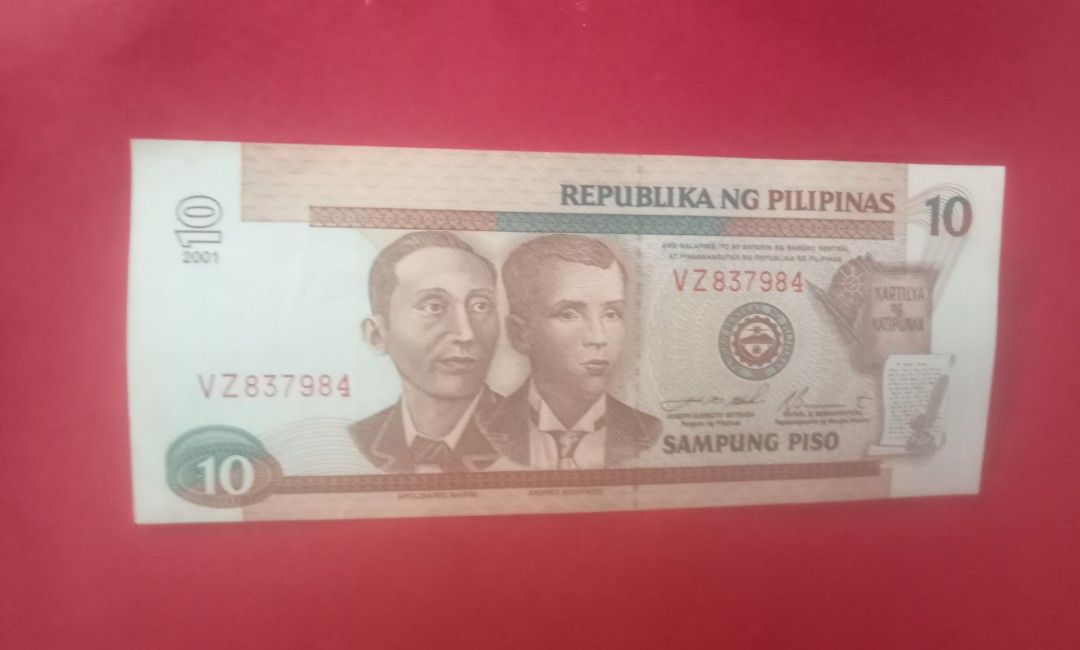Philippines 10 peso banknote, Hobbies & Toys, Memorabilia ...