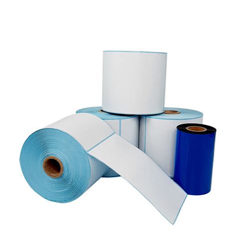 Plain White Vinyl Barcode Labels with Barcode Ribbon, Food & Drinks ...