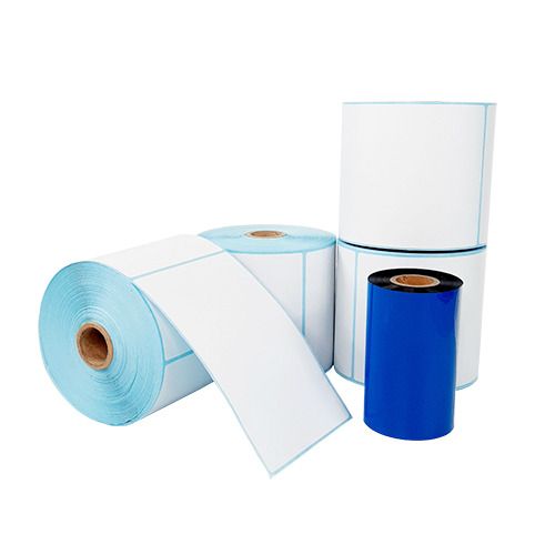 Plain White Vinyl Barcode Labels with Barcode Ribbon, Food & Drinks ...