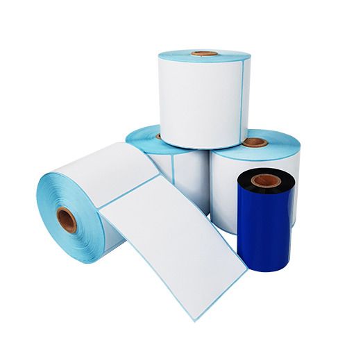 Plain White Vinyl Barcode Labels with Barcode Ribbon, Food & Drinks ...