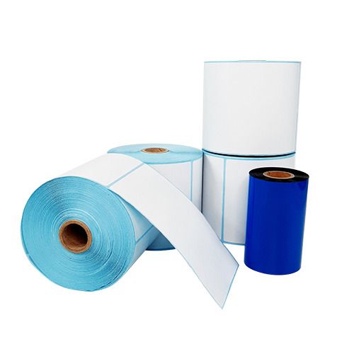 Plain White Vinyl Barcode Labels with Barcode Ribbon, Food & Drinks ...