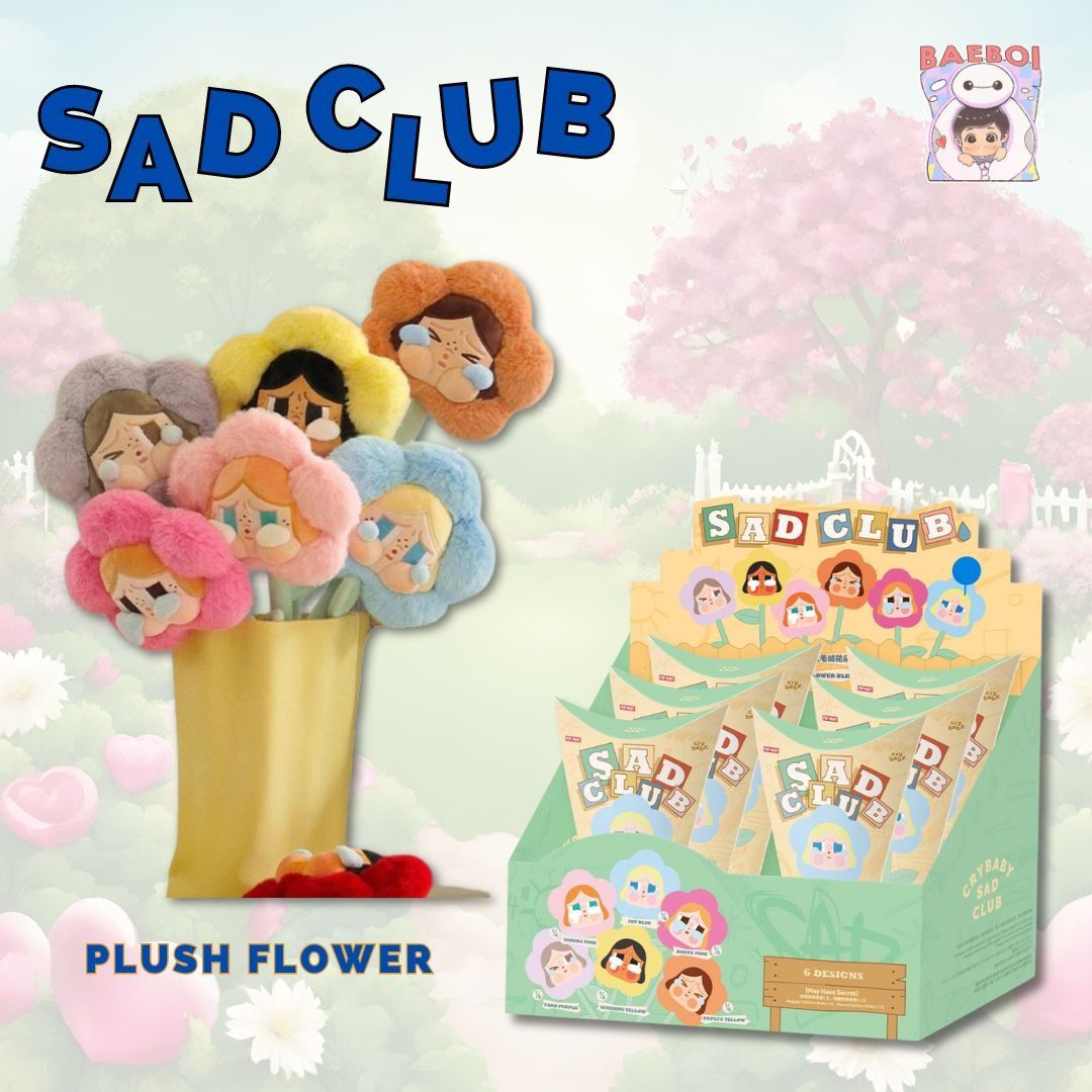 PopMart - Cry Baby Sad Club Plush Flower (Sealed), Hobbies & Toys, Toys ...