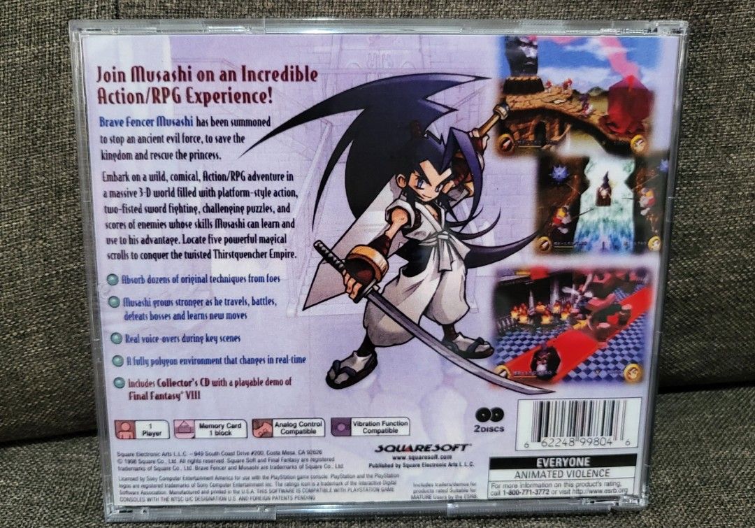 Kaset Ps 1 Musashi, Video Game, Game di Carousell