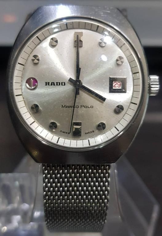 RADO MARCO POLO AUTOMATIC 11336 Date Silver Dial Men's Watch, Luxury ...