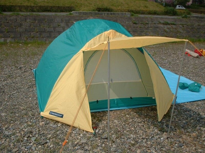 Retro 90s Dunlop H Frame 3P Tent, Sports Equipment, Hiking & Camping on ...