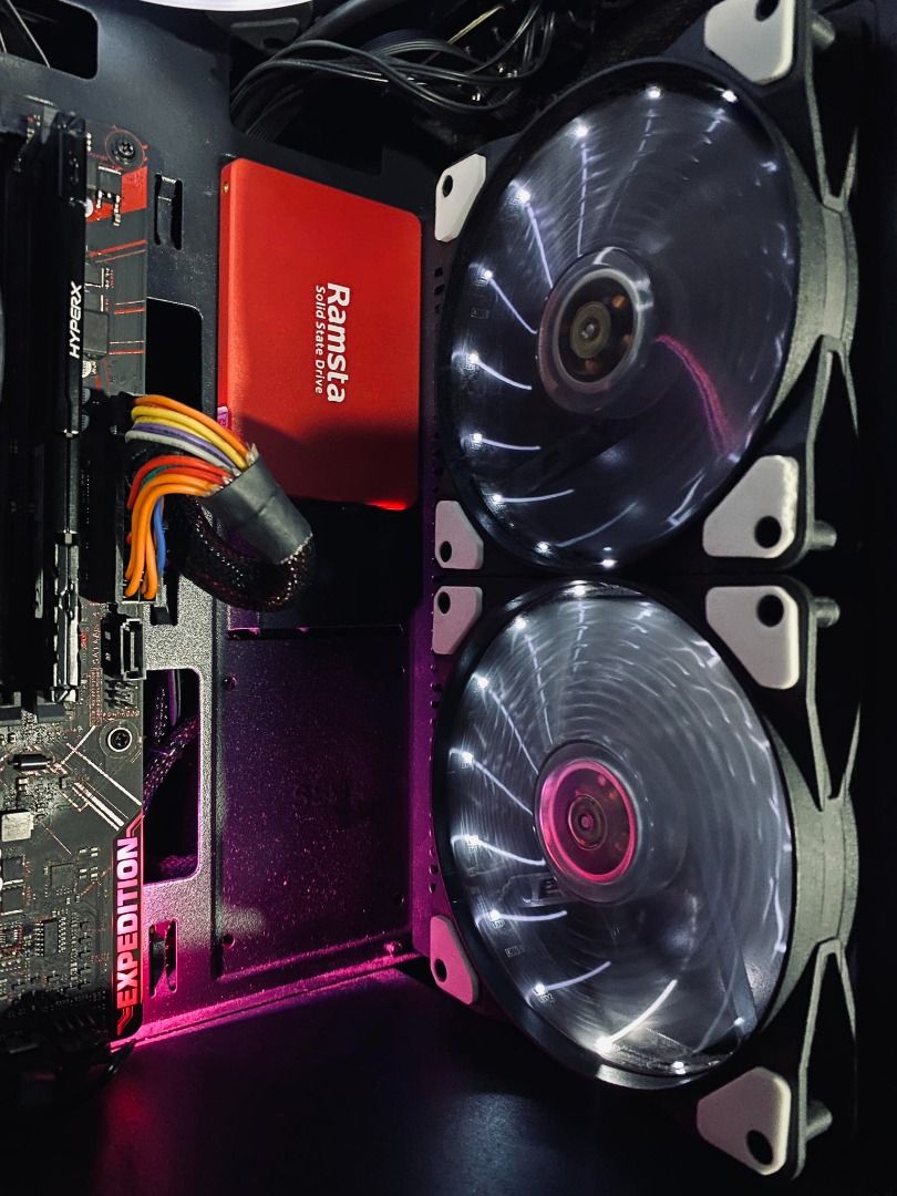 Gaming Pc Set Ryzen 5 2600 GTX 1050Ti 16GB HyperX Fury PC Unit ...