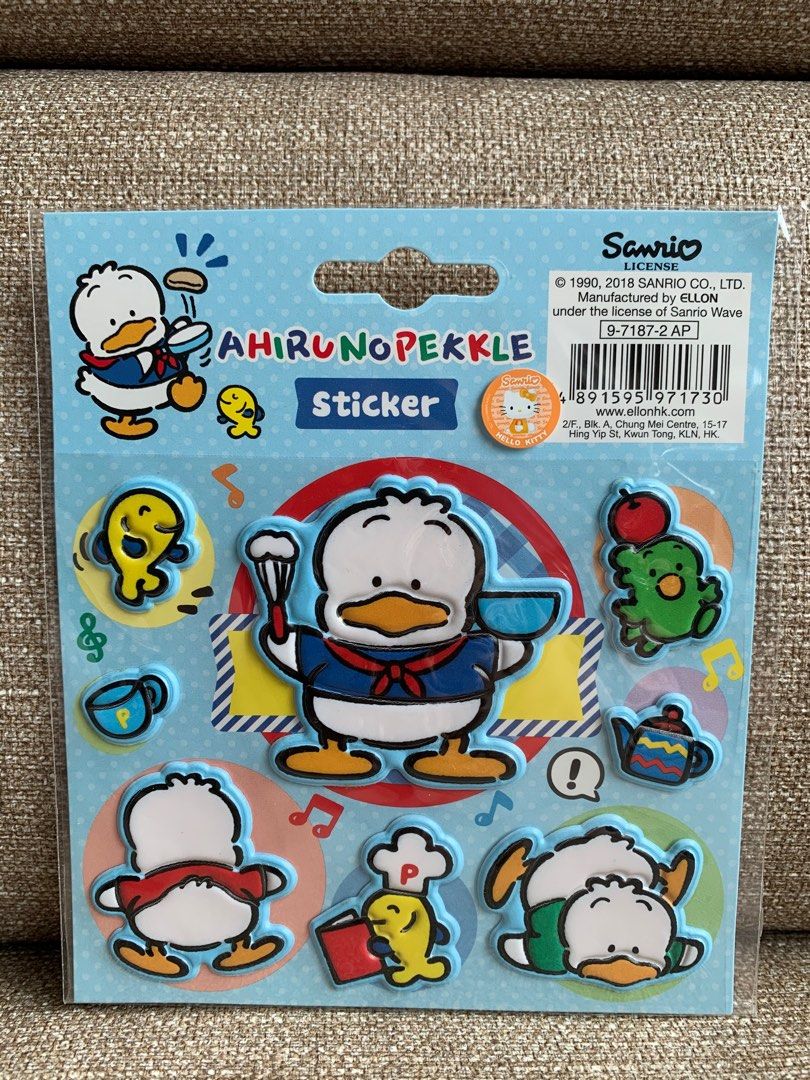 Sanrio Pekkle 貼紙 Sticker (2018), 興趣及遊戲, 手作＆自家設計, 其他 - Carousell