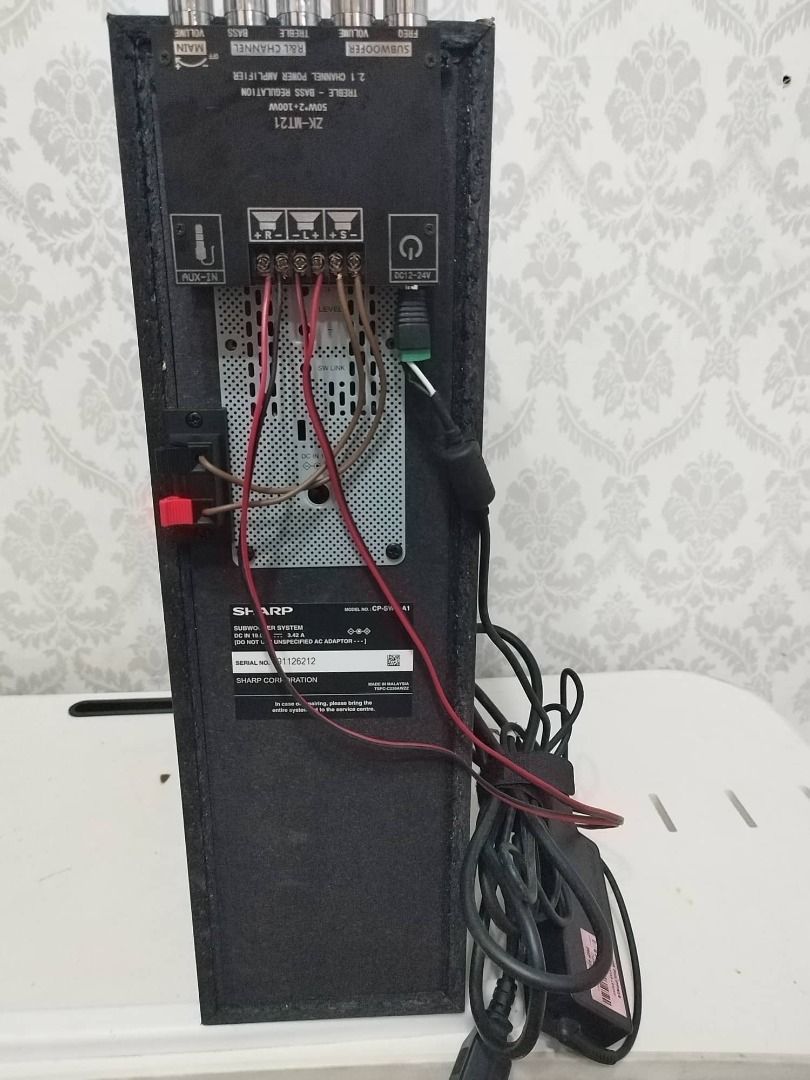 Sharp Wireless Active Subwoofer ( CP-SW60A1) with Samsung Sounbar ...