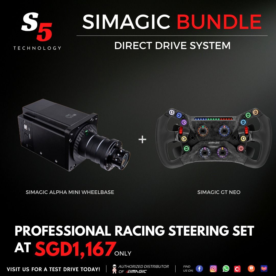 Simagic Alpha Mini + GT Neo bundle / Simagic Alpha Mini Direct Drive ...