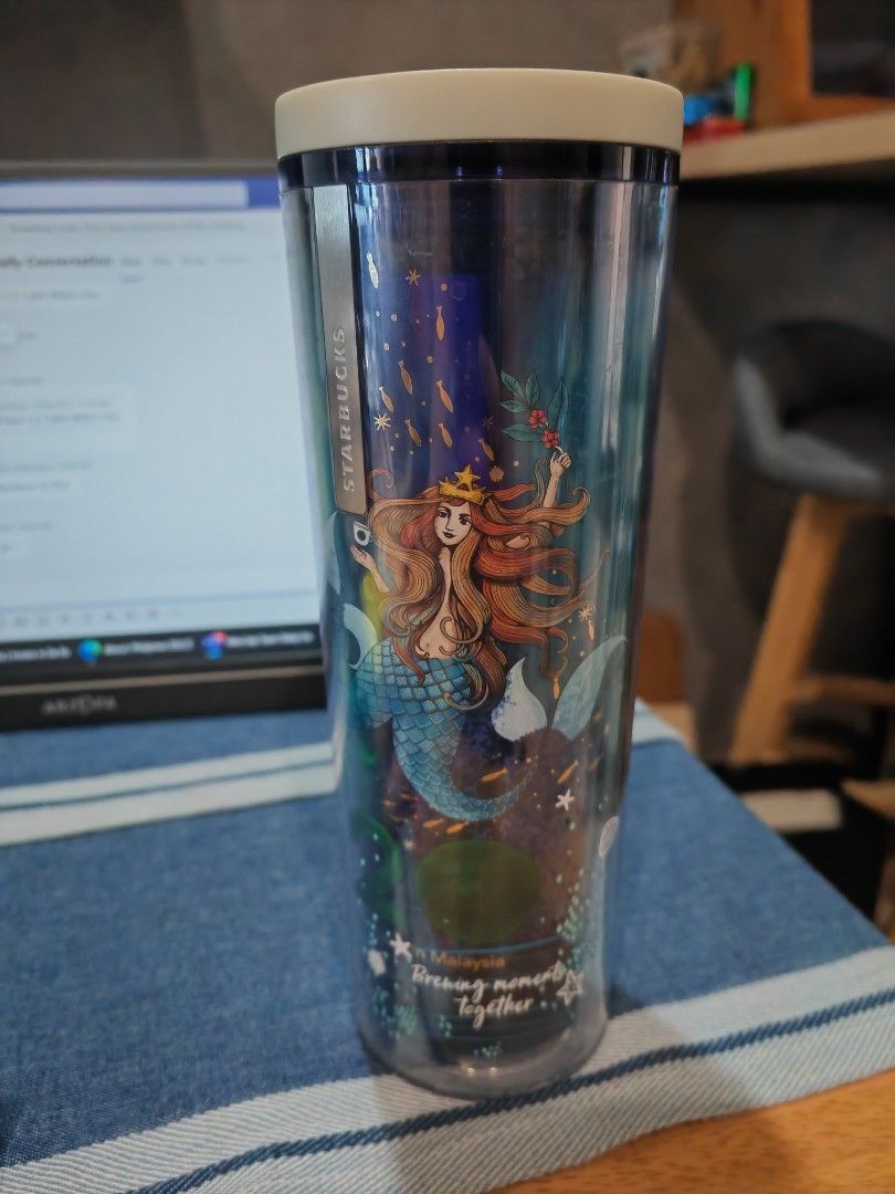 Starbucks tumbler mermaid version, Furniture & Home Living, Kitchenware ...