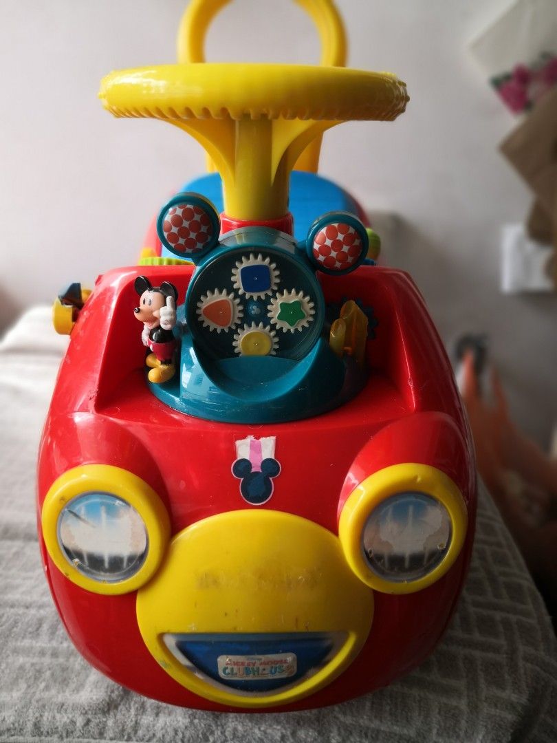 Disney mickey mouse sit on push toy car children kid, Babies & Kids ...