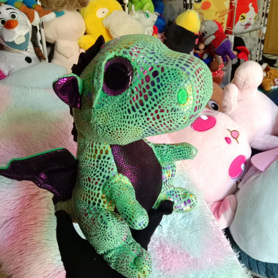 TY Cinder the Green Dragon, Hobbies & Toys, Toys & Games on Carousell
