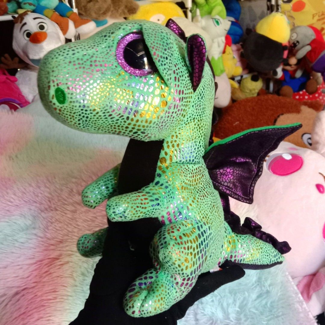 TY Cinder the Green Dragon, Hobbies & Toys, Toys & Games on Carousell