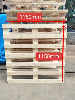 Plastic pallet 110 x 110cm, Furniture & Home Living, Outdoor Furniture ...