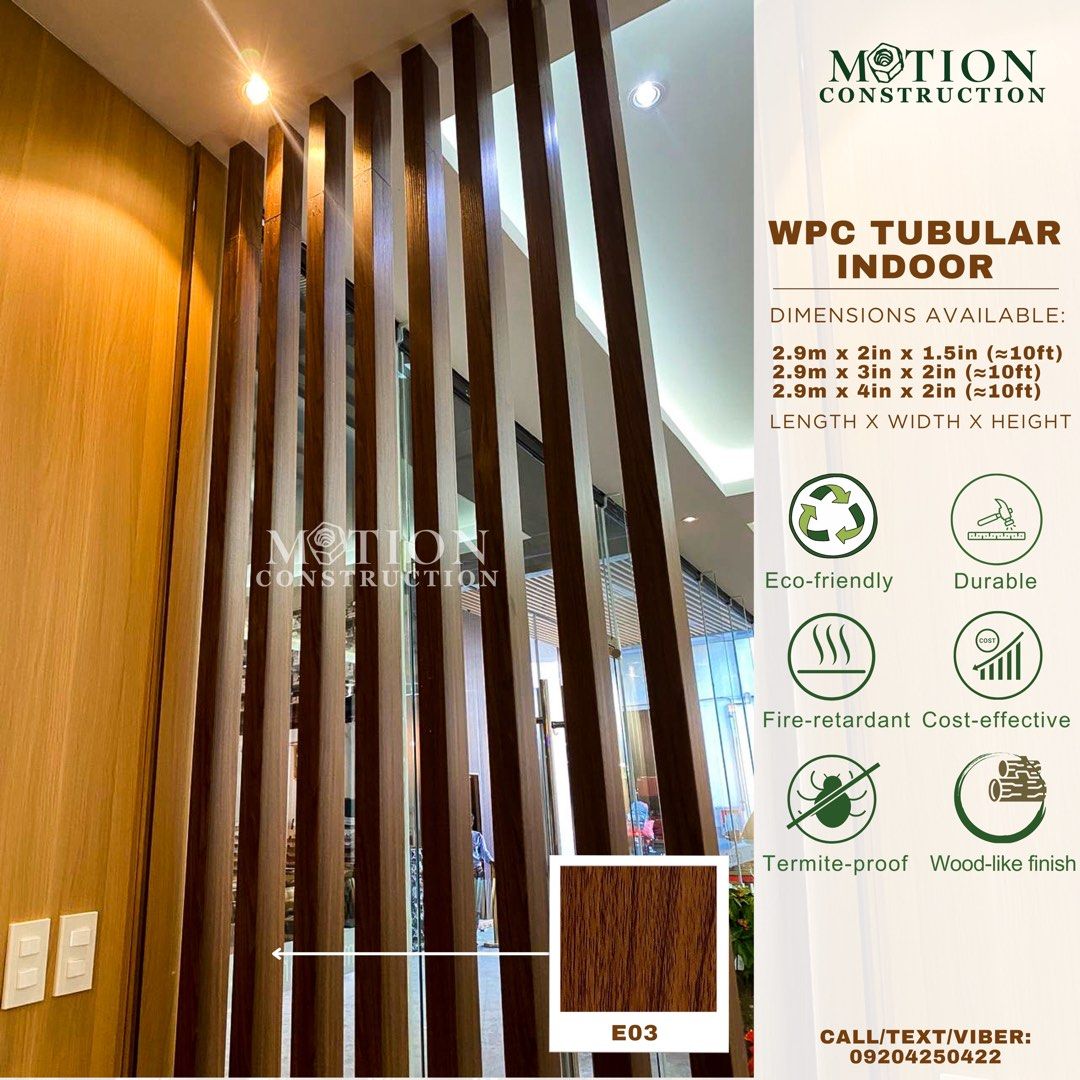 WPC TUBULAR COLUMN PARTITION WALL DIVIDER LOWEST PRICE GUARANTEED‼️ ...