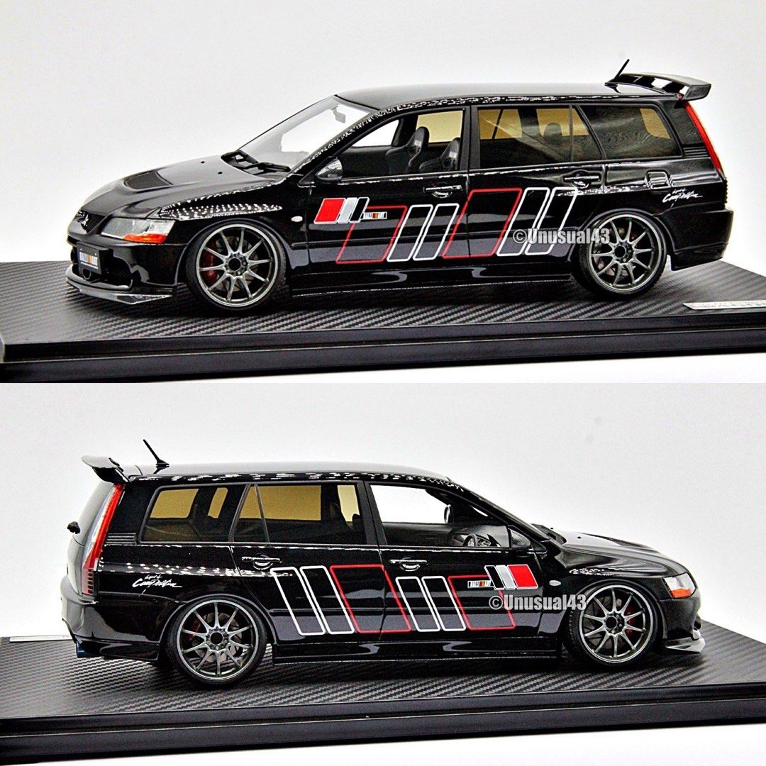 1/18 Ignition Model Mitsubishi Evolution 9 Wagon Black CT9W Ralliart ...