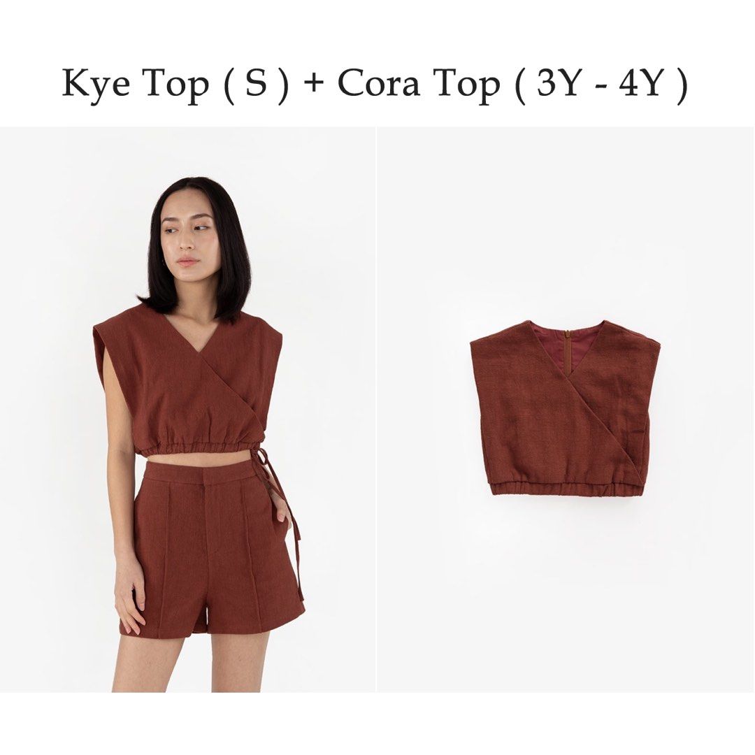 [ Set of 2 ] From There On - Kye Top + Cora Top, Women's Fashion, Tops ...