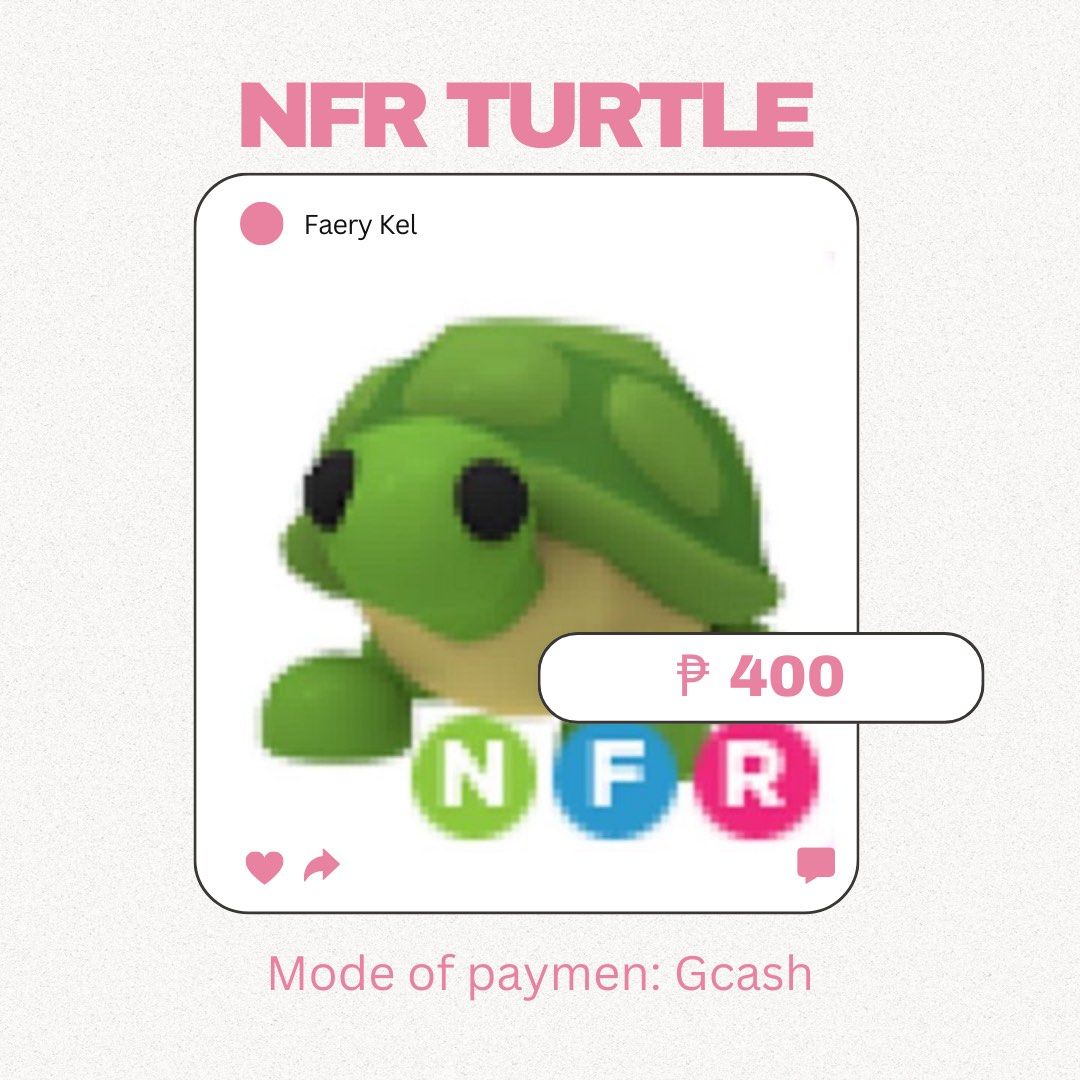 ADOPT ME | NFR TURTLE, Video Gaming, Video Games, Others on Carousell