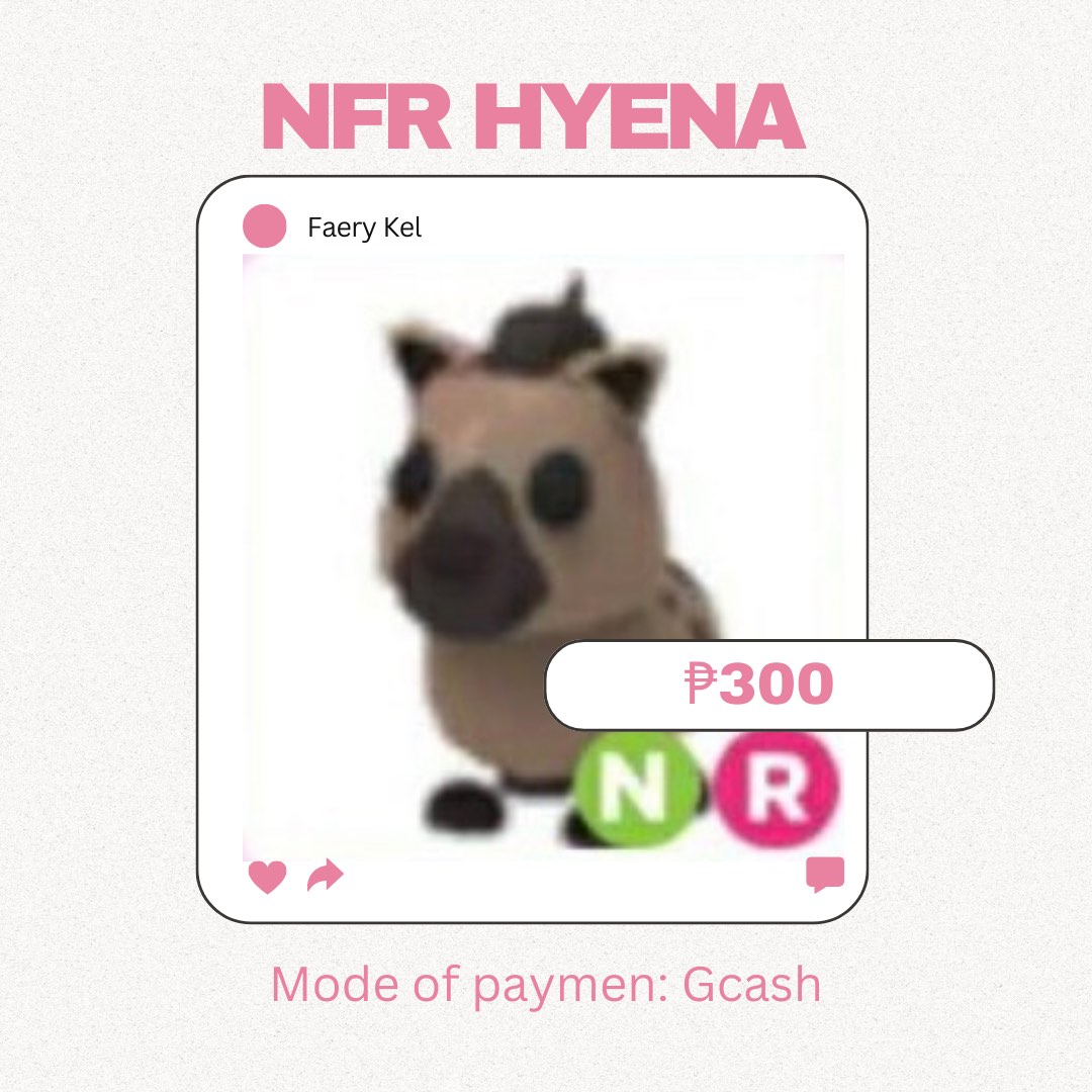 ADOPT ME |NR HYENA, Video Gaming, Video Games, Others on Carousell