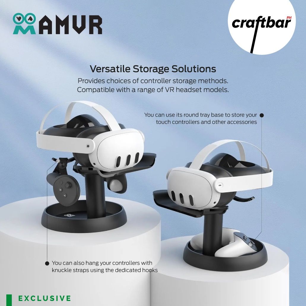 AMVR Universal VR Display Stand compatible with Meta Quest 3 and Apple ...