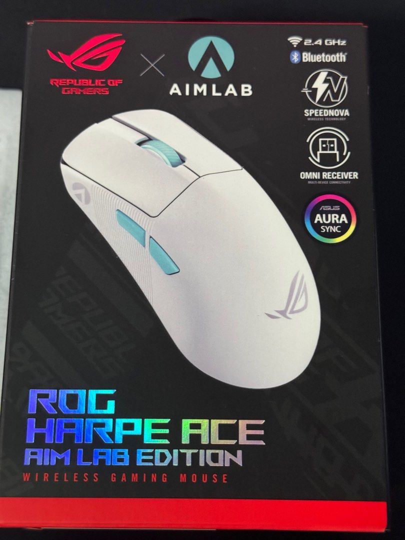 ASUS ROG Harpe Ace Aimlabs Edition White, Computers & Tech, Parts ...