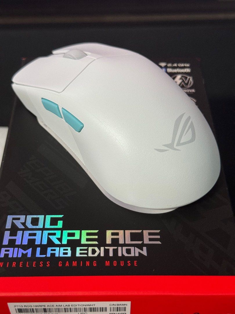 ASUS ROG Harpe Ace Aimlabs Edition White, Computers & Tech, Parts ...