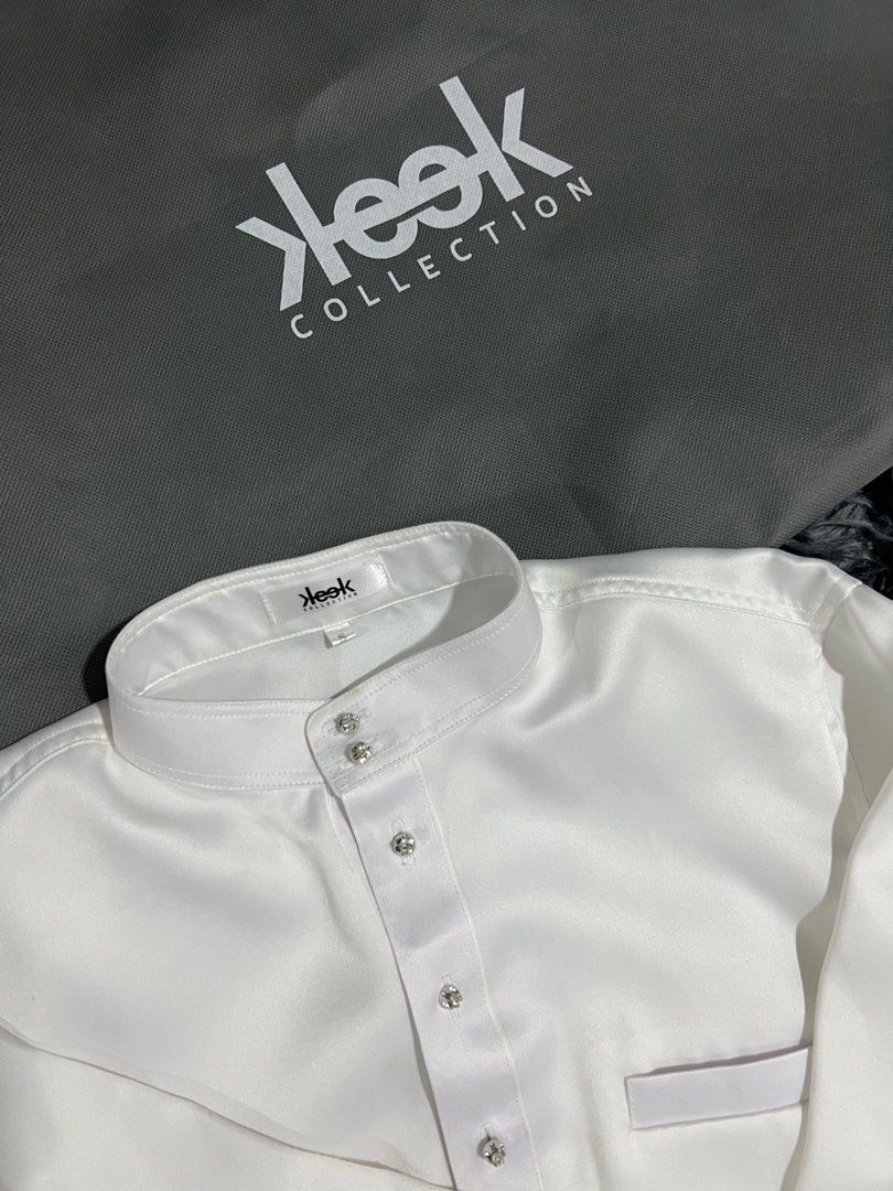 Baju Melayu Putih Nikah, Men's Fashion, Muslim Wear, Baju Melayu on ...