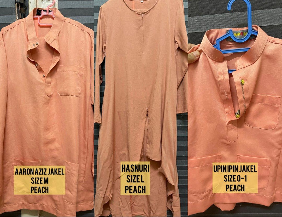 Baju raya sedondon peach, Women's Fashion, Muslimah Fashion, Baju ...