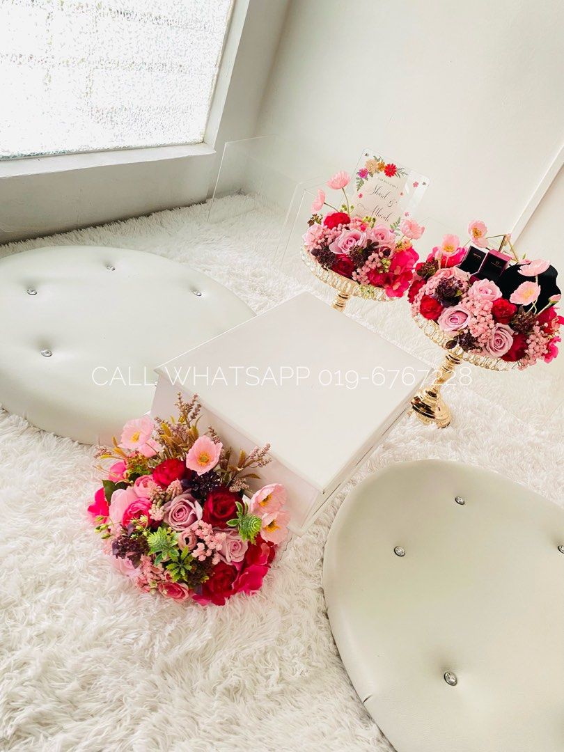 Bantal Nikah & Meja Nikah, Furniture & Home Living, Home Decor ...